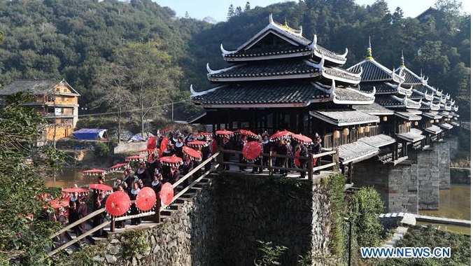 Wooden-structure buildings of Dong ethnic group