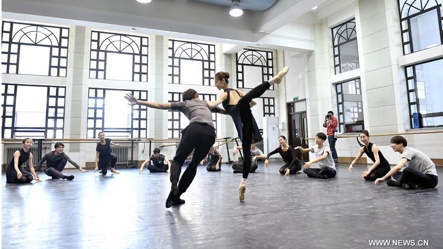 Dancers rehearse for Ballet Workshop Evening 2018 in Beijing