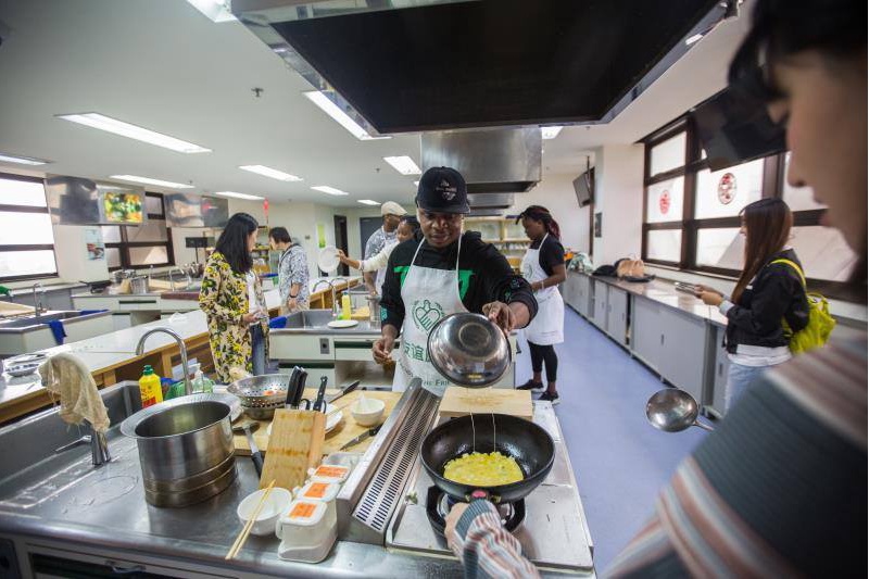 A Cooking Competition at Sino-Japan Youth Culture Exchange Center